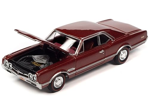 1966 442 Autumn Bronze Metallic with Red Interior Vintage Muscle Limited Edition 1/64 Diecast Model Car by Auto World 64402-AWSP132A