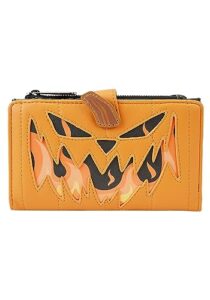 loungefly nightmare before christmas jack pumpkin head wallet