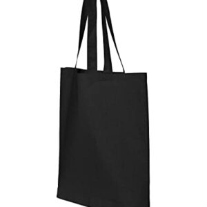 shop4ever His Grace is Enough Christian Floral Eco Cotton Tote Reusable Shopping Bag Black ECO 1