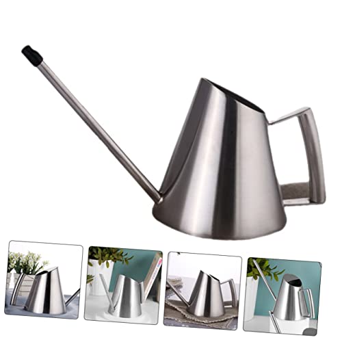 BUTIFULSIC Long Mouth Watering Can Iron Watering can Toddler Watering can Watering can for Outdoor Plants Garden Watering can Spout Watering Can Small Stainless Steel Spray Child Simple