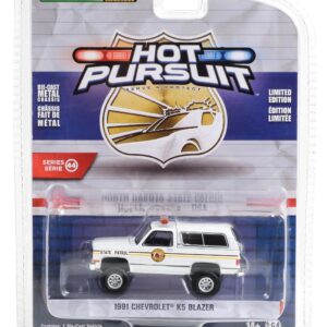 Greenlight 1:64 Hot Pursuit Series 44-1991 K5 Blazer - North Dakota State Patrol 43020-C [Shipping from Canada]