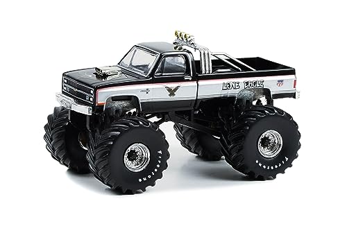 Greenlight 1:64 Kings of Crunch Series 12 - Lone Eagle - 1984 K-30 Silverado Monster Truck 49120-E [Shipping from Canada]