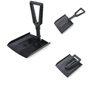 Snow Shovel Folding Snow Shovel Portable Lightweight Shovel Emergency Snow Removal Collapsible Auto Snow Shovel for Camping Hiking