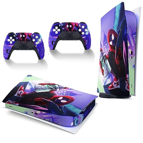 Stickers for PS5 Digital Edition Anime Vinyl Console and Controller Skin,Wrap for Play-Station 5 Accessories Cover Skin,Compatible with Play-Station 5 Style L