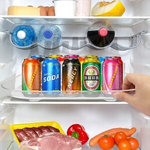 Lazy Susan Turntable Organizer for Refrigerator Rectangle Clear Rotating Lazy Susan Spice Organizer for Kitchen Pantry Cabinet Countertop Condiment Storage Rack