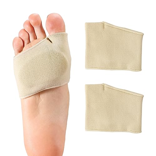 4PCS Metatarsal Pads with Gel Pad for Women and Men, Foot Pads Provides Relief for Morton's Neuroma Inserts, Metatarsalgia and Ball Foot Pain, Soft Gel Inside, Foot Support for Pain Relief