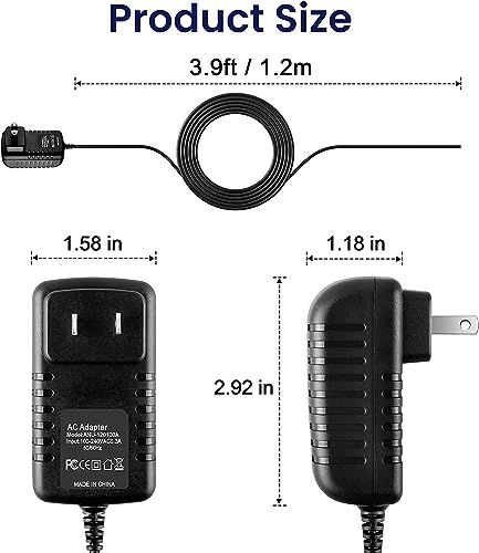 Xzrucst AC/DC Adapter for RCA ViSYS 25425RE1-C 4-Line Business Home Office Corded Telephone Phone System (DC Power Supply) Power Supply Cord (NOT fit 25425RE1-A.)