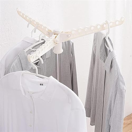 Foldable Clothes Drying Rack | Foldable Drying Rack with 3 Legs - Steamer Hanger Stand, Stainless Steel Telescopic Laundry Drying Rack, Home Indoor Use Buogint