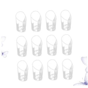 Luxshiny 15pcs small containers disposable glasses yogurt cup trifle bowl candy jar