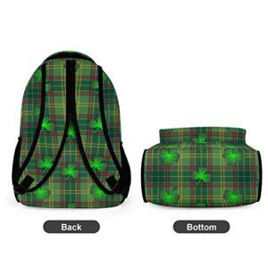 Juoritu St Patrick's Day Prints Backpack, Lightweight Casual Backpack, Bookbag for Men Women