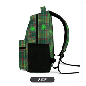 Juoritu St Patrick's Day Prints Backpack, Lightweight Casual Backpack, Bookbag for Men Women