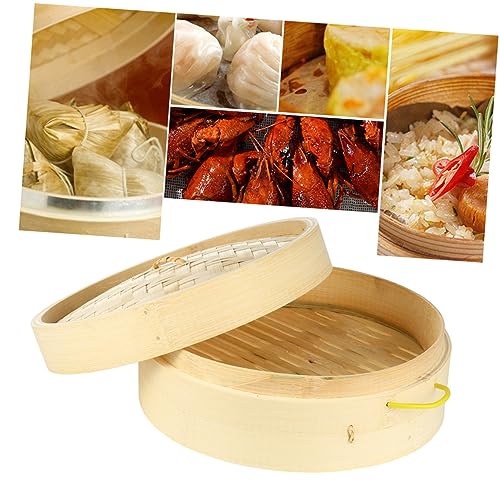 SWOOMEY steamer dumpling stainless steel steam pot momo Kitchen three layer boilder dim sum basket Vegetable Steaming Holder wooden cooking utensils Cooking Tool seafood spaghetti bamboo