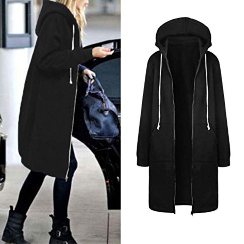 Muyise Track Jacket Light Rain Coats Women Plus Size Oversized Hoodie Crop Jackets for Women Womens Zip Up Women's Trench Coats Collar Wool Coats for Women(01-Black,XX-Large)