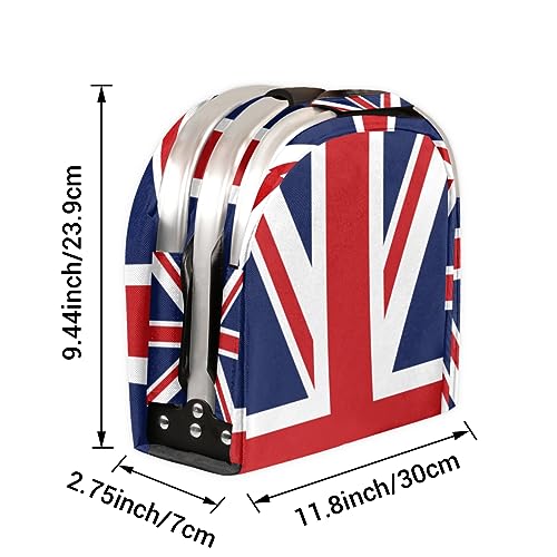 Tavisto British Flag Print Versatile and Durable Reusable Grocery Tote Bag - Spacious and Foldable with Fun Print Designs - Perfect for Shopping, Picnics, and Storage