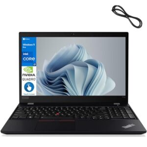 lenovo thinkpad p15s gen 2 mobile workstation business laptop, 15.6" fhd touchscreen, intel core i7-1165g7, quadro t500, 16gb ddr4 ram, 512gb pcie ssd, backlit kb, windows 11 pro, broag cable