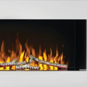 Napoleon Stylus Cara Series 32 Electric White Fireplace - Wall Mount Shelf Style - Home WiFi App Compatible - LED Display - with Remote Control - NEFP32-5019W