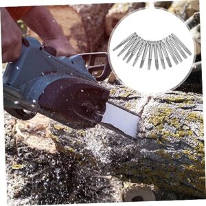 ULTECHNOVO Hand Tools 12pcs 4.8 chainsaw grinding stones chainsaw burr grinding stone chainsaw accessories grinding head Tool