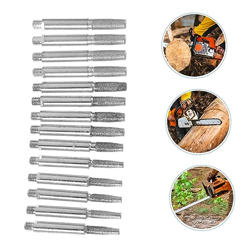 ULTECHNOVO Hand Tools 12pcs 4.8 chainsaw grinding stones chainsaw burr grinding stone chainsaw accessories grinding head Tool