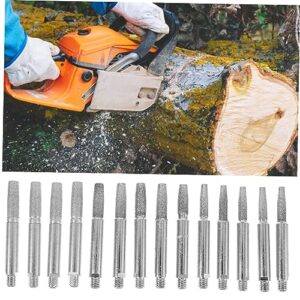 ULTECHNOVO Hand Tools 12pcs 4.8 chainsaw grinding stones chainsaw burr grinding stone chainsaw accessories grinding head Tool