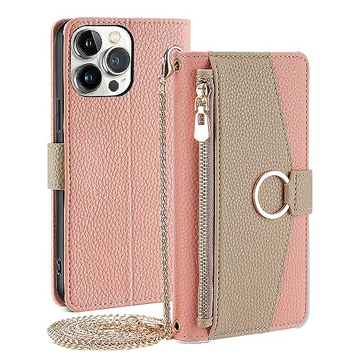 Arseaiy Wallet Case for Samsung Galaxy Note 10 Lite/A81/M60S Flip Phone Case Cover with Crossbody Strap Magnetic Zipper Pocket Makeup Mirror PU Leather Shockproof with Kickstand Shell