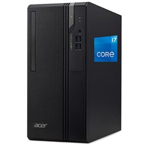 acer veriton tower computer – intel i7-12700k, 32gb ram, 2tb nvme ssd, dvd-rw, displayport, hdmi, vga, ac wi-fi, bluetooth - windows 11 pro