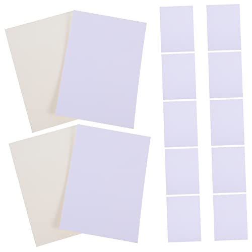 SEWACC 60 Pcs Photo Frame Paper mat Board Center Backer Boards for Picture Frame Art Picture mat Picture Frames mats Photo Frame mat White Picture Frames Cut Frame Liner Paper jam Square