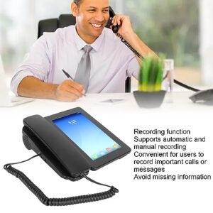 Video Phone 7.0 Inch Touch Screen Stereo Speakers Voice Message Recording WiFi VOIP Network Landline Phone for Business