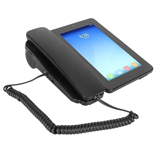 Video Phone 7.0 Inch Touch Screen Stereo Speakers Voice Message Recording WiFi VOIP Network Landline Phone for Business