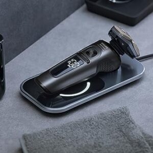 Philips Norelco S9000 Prestige Electric Shaver with Qi-Charger, Precision Trimmer and Premium Case, SP9872/86