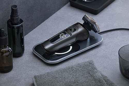 Philips Norelco S9000 Prestige Electric Shaver with Qi-Charger, Precision Trimmer and Premium Case, SP9872/86