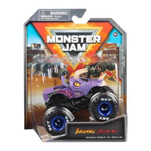 Monster Jam 2023 Spin Master 1:64 Diecast Truck Series 31 Arena Favorites Jurassic Attack