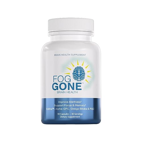 Fog Gone Brain Health Supplement | Nootropic Formula Helps Clear Brain Fog & Cognitive Brain Fatigue | Aids in Boosting Focus, Concentration & Clarity | Caffeine-Free | 30-Day Supply