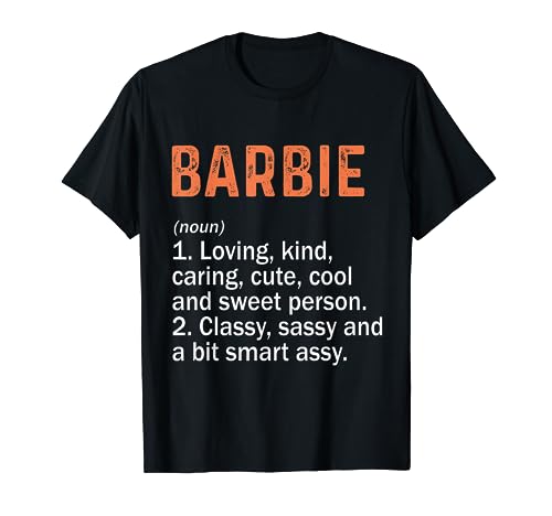 BARBIE Definition Personalized Name Funny Birthday Gifts T-Shirt