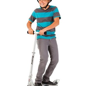 Razor A3 Kick Scooter for Kids – Foldable, Lightweight, Large Wheels, Front Vibration Reducing System, Adjustable Handlebars & AW Kick Scooter - Red - FFP