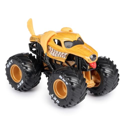 Monster Jam 2023 Spin Master 1:64 Diecast Truck Series 31 Ruff Crowd Monster Mutt Golden