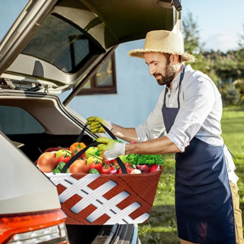 Large Utility Tote Bag Football Soccer Texture Reusable Foldable Grocery Bag Heavy Duty with Sturdy Handles