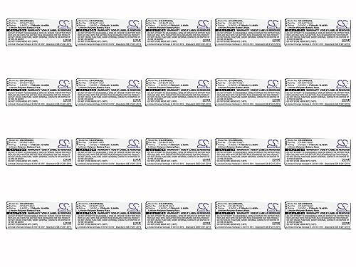 (20 Pack) XSP Battery for Cisco 8821 CP-8821-EX-K9-BUN CP-8821-K9-BUN Wireless IP Phone 8821 PN CP-BATT-8821 GP-S10-374192-010H 74-102376-01 (1700mAh)