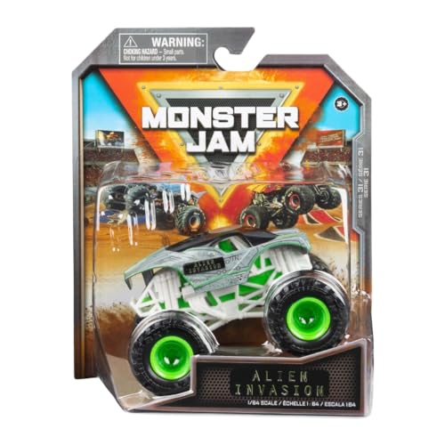 Monster Jam 2023 Spin Master 1:64 Diecast Truck Series 31 Steel Reveal Alien Invasion