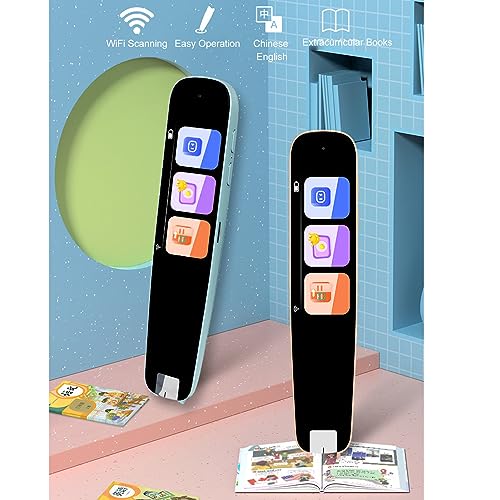 Smart Scanner Pen Language Translator Real Time Point to Read Electronic Dictionary Intelligent AI Scanning Literacy English Learning Scanning Pen Built in Battery