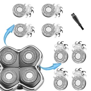 mawaer 8 pcs head shaver replacement blades for skull shaver pitbull carver pro 4 head electric razor replacement head