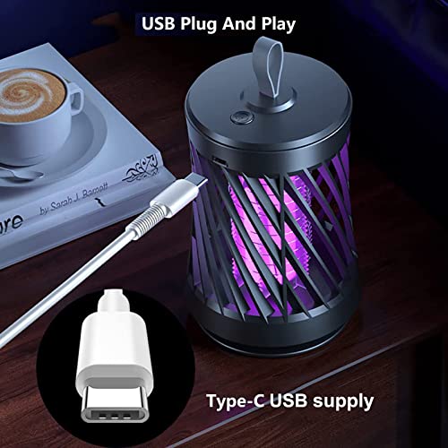 Bug Zapper Indoor, Electric Bug Zapper Outdoor, 2 in 1 Mosquito Zapper, Powerful Mosquito Trap, Fly Zapper Indoor with Purple Lights Fly Killer for Home, Patio, Garden