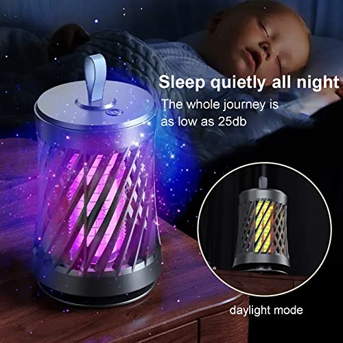 Bug Zapper Indoor, Electric Bug Zapper Outdoor, 2 in 1 Mosquito Zapper, Powerful Mosquito Trap, Fly Zapper Indoor with Purple Lights Fly Killer for Home, Patio, Garden