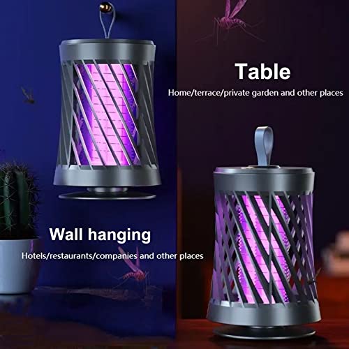 Bug Zapper Indoor, Electric Bug Zapper Outdoor, 2 in 1 Mosquito Zapper, Powerful Mosquito Trap, Fly Zapper Indoor with Purple Lights Fly Killer for Home, Patio, Garden