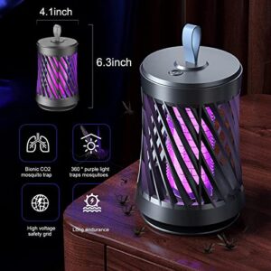 Bug Zapper Indoor, Electric Bug Zapper Outdoor, 2 in 1 Mosquito Zapper, Powerful Mosquito Trap, Fly Zapper Indoor with Purple Lights Fly Killer for Home, Patio, Garden