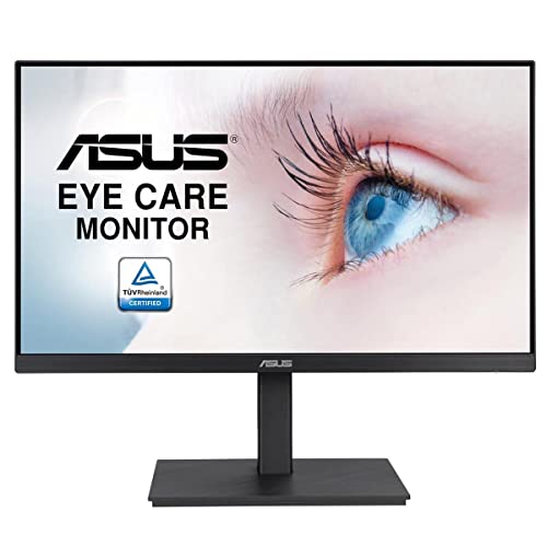 ASUS 23.8” 1080P Monitor (VA24EQSB) - Full HD, IPS, 75Hz, Built-in Speakers, Eye Care & 27” 1080P Monitor (VA27EQSB) - Full HD, IPS, 75Hz, Adaptive-Sync, Speakers, Eye Care