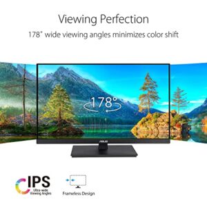 ASUS 23.8” 1080P Monitor (VA24EQSB) - Full HD, IPS, 75Hz, Built-in Speakers, Eye Care & 27” 1080P Monitor (VA27EQSB) - Full HD, IPS, 75Hz, Adaptive-Sync, Speakers, Eye Care