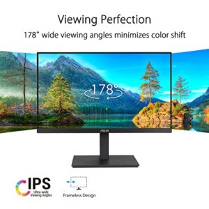 ASUS 23.8” 1080P Monitor (VA24EQSB) - Full HD, IPS, 75Hz, Built-in Speakers, Eye Care & 27” 1080P Monitor (VA27EQSB) - Full HD, IPS, 75Hz, Adaptive-Sync, Speakers, Eye Care