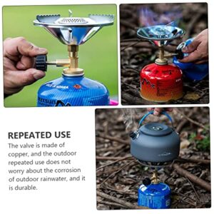 BESPORTBLE 3pcs Outdoor Portable Stove Travel Barbecue Stove Outdoor Cooker Burner propane gas cooker Outdoor Stove Head outdoor gas stove mini camping stove Survive One-piece copper