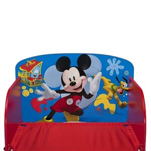 Delta Children Mickey Mouse Wood & Metal Toddler Bed, Blue