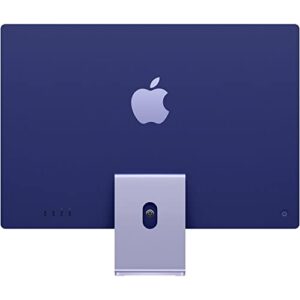 Apple 2021 iMac M1 chip 8-core CPU (24 inch, 8GB RAM, 512GB) (QWERTY English) - Purple (Renewed Premium)